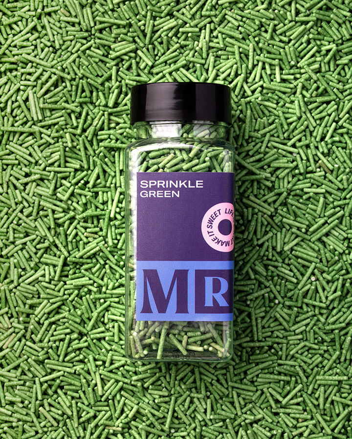 MR Cake Strössel - Sprinkle Green - Gröna stavar