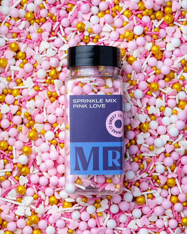 MR Cake Strössel - Sprinkle Mix Pink Love - Färgglad mix med hjärtan ...